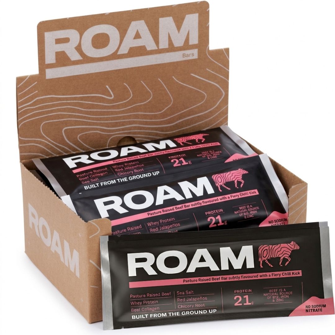 Grass Fed Beef Protein Bars | Chilli Flavour | ROAM Foods – Roam Food