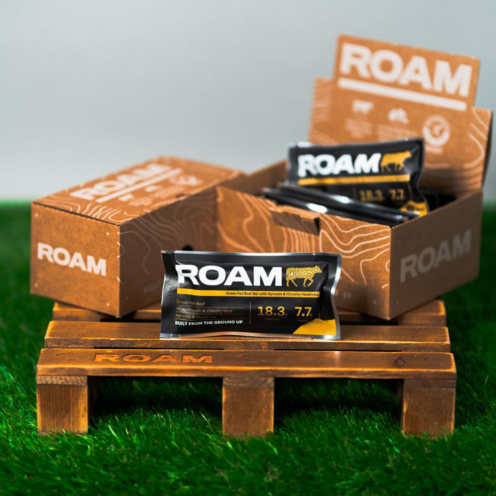 Grass Fed Beef Protein Bars | Apricot & Hazelnut | ROAM Foods – Roam Food