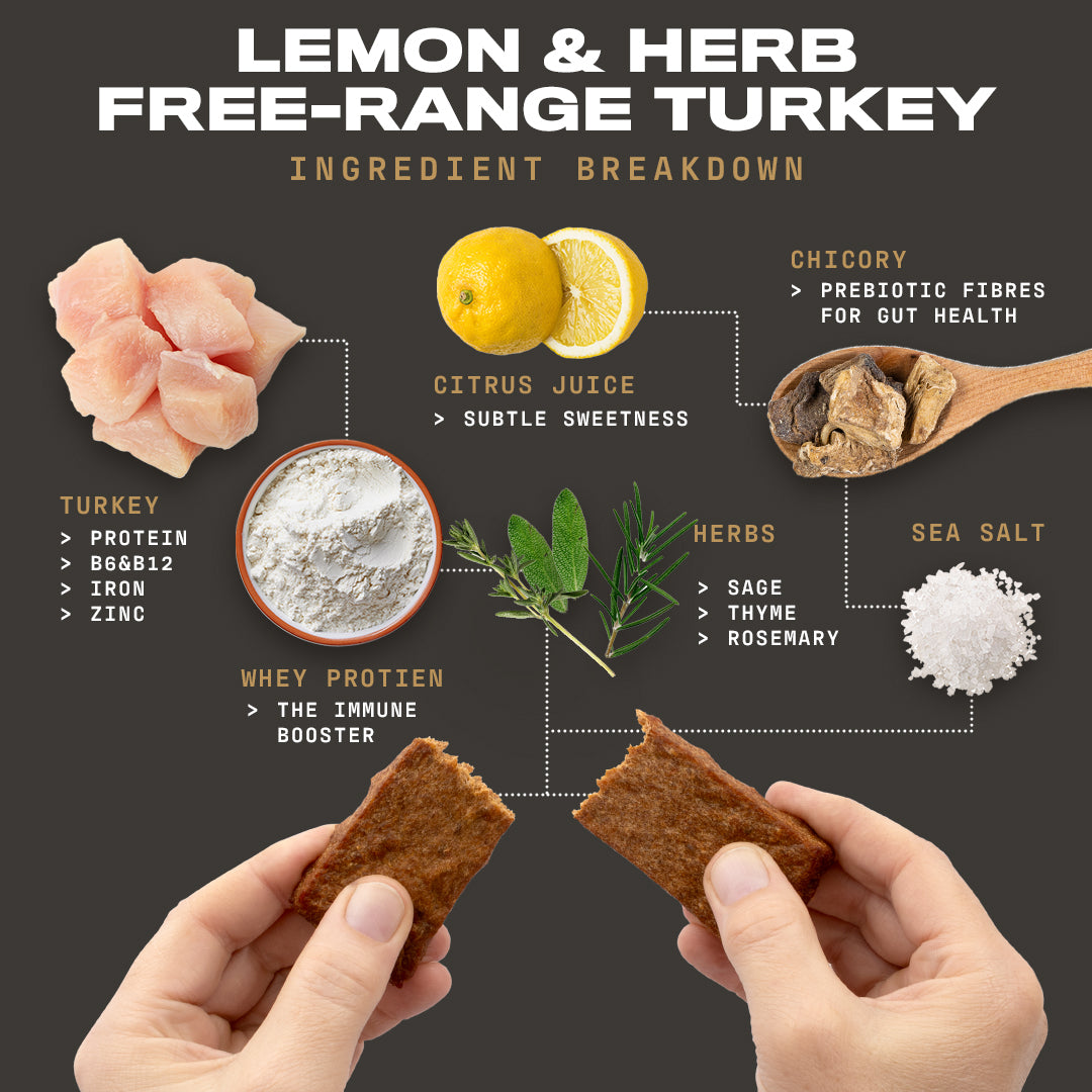 Free Range Turkey Protein Bar | Lemon & Herb | ROAM Foods – Roam Food